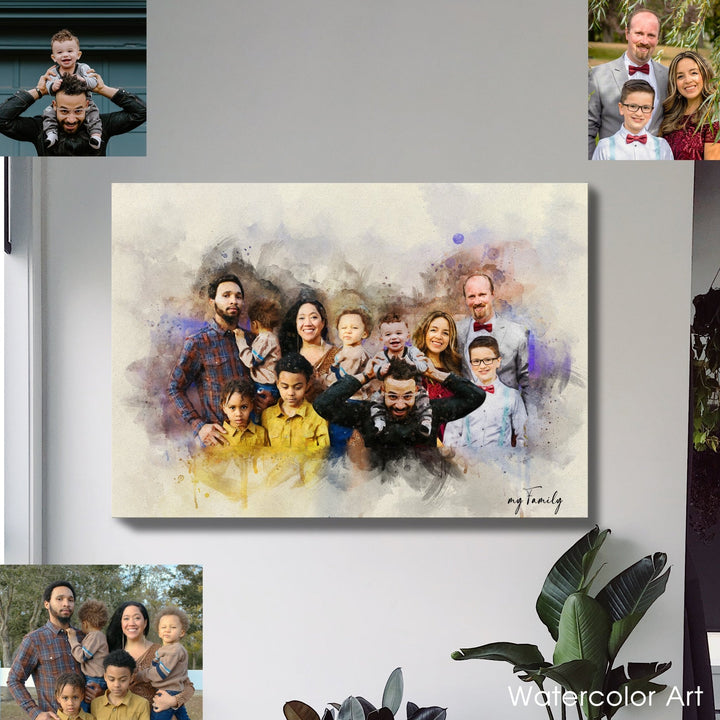 Personalized photo painting - Photo to portrait - Painting from photo ...